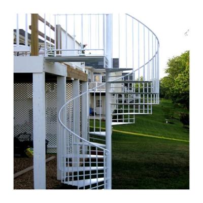 Cina Collapsible metal rod stainless steel wire railing stairs galvanized spiral staircase iron price in vendita