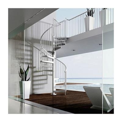 Cina Metal stairs galvanized steel stair attic wrought iron spiral staircase in vendita