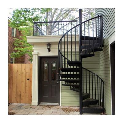 Cina Metal steps steel railing design cast iron used spiral staircase in vendita
