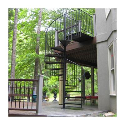 Cina Indoor metal stairs residential steel stairs wrought iron spiral staircase in vendita