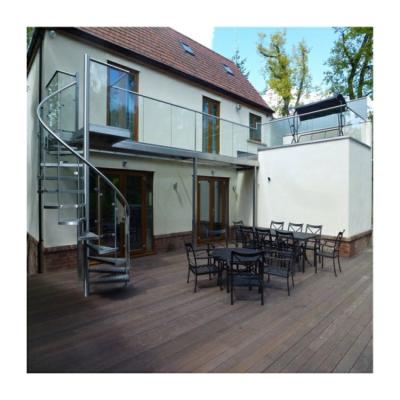 Cina House used metal stairs china suppliers steel raling outdoor iron spiral staircase in vendita