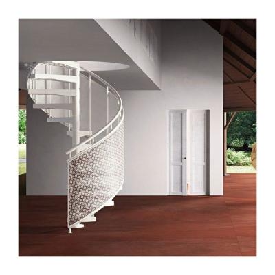 Cina Prefabricated outdoor metal stairs residential stainless steel stair steel wrought iron spiral staircase in vendita