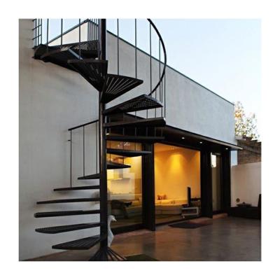 Cina Stair metal steel landing outdoor wrought iron spiral staircase in vendita