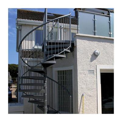 Cina Portable metal stairs steel structure stairs spiral staircase iron prices in vendita