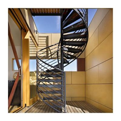 Cina Metal used metal stairs outdoor wrought iron curved staircase steel spiral steel in vendita
