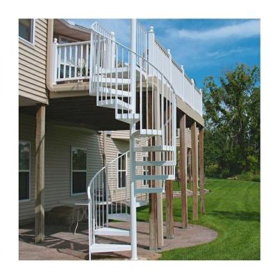 Cina Indoor stainless steel stairs iron staircase wholesale indoor metal spiral stairs in vendita