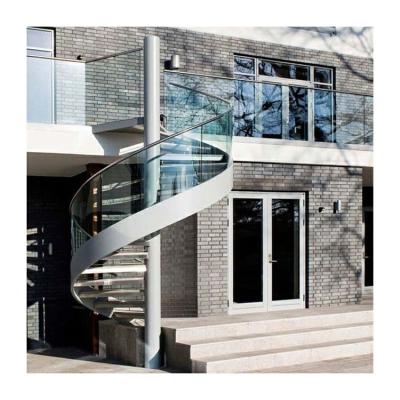 Cina Stainless steel indoor stair staircase wrought iron balustrade used metal Spiral Stairs in vendita