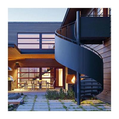 Cina Real estate metal sign frames iron cast staircase design stainless steel glass spiral stairs in vendita