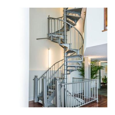Cina Plain stainless steel stair tread staircase model cast iron factory price metal spiral stairs in vendita