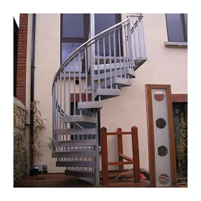 Cina Metal railing outdoor stairs iron staircase meters price spiral steel stair in vendita