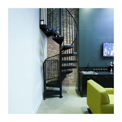 Cina Indoor cast iron stairs casting round metal staircase stainless steel spiral stair in vendita
