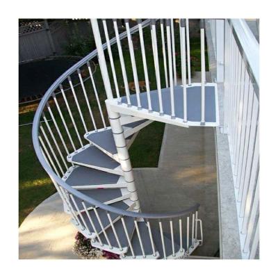 Cina Indoor metal stairs wrought iron staircase carbon steel spiral stairs price in vendita