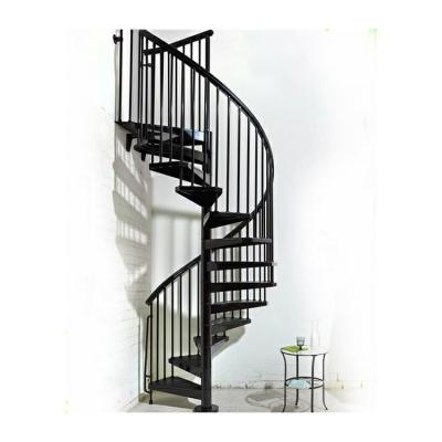 Cina Metal deck stairs cast iron staircase space saving steel spiral stairs in vendita