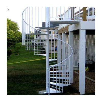 Cina Metal stairs to steps high quality stainless steel staircase cast iron metal spiral stairs in vendita