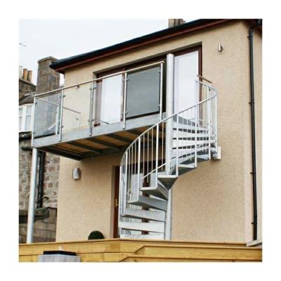 Cina Prefabricated indoor metal stairs industrial steel staircase indoor cast iron spiral stair in vendita