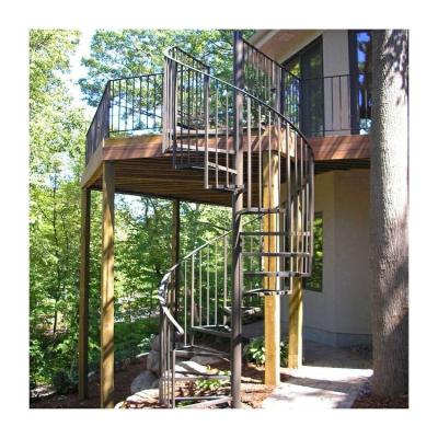 Cina Prefabricated stainless steel stairs hot sell iron staircase pictures spiral stair metal in vendita