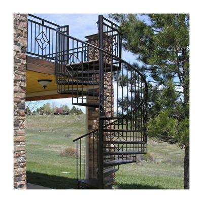 Cina Metal steps stainless steel staircase indoor iron spiral stairs in vendita