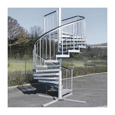 Cina Metal stairs external interior steel staircase outdoor cast iron spiral stair in vendita