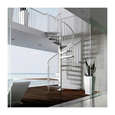 Cina Used outdoor metal stairs staircase iron price steel spiral glass stairs in vendita