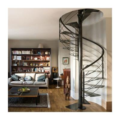 Cina Wrought iron decorative basket casting metal staircase spiral steel stairs in vendita