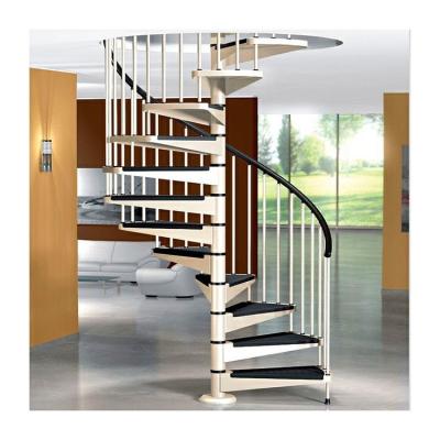 Cina Metal stair tread wrought iron arc staircase portable steel spiral stairs in vendita