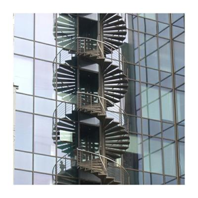 Cina Indoor single stringer steel stairs cast iron staircase design metal spiral stairs exterior in vendita