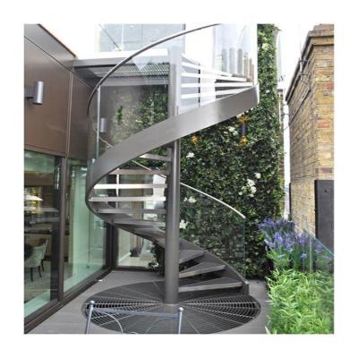Cina Commercial metal stairs outdoor decorative iron staircase free sample oem steel spiral stairs in vendita