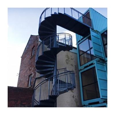 Cina Steel helical stairs outdoor galvanized iron staircase small metal spiral stair in vendita