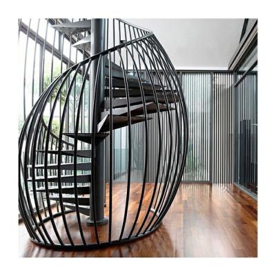 Cina Outdoor used metal stairs install steel beam iron spiral staircase prices in vendita