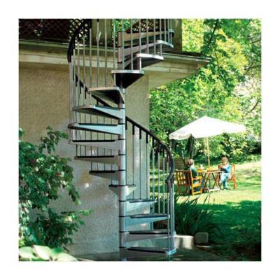 中国 Metal plant stand indoor wrought iron staircase stainless steel spiral stair handrail 販売のため