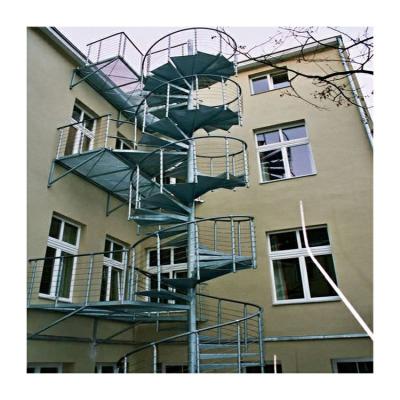 中国 Metal material staircase with carbon steel beam cast iron spiral stairs 販売のため