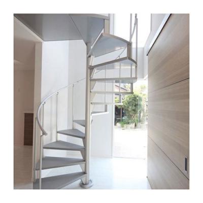 中国 Fance metal handrail stairs decorative iron staircase galvanized steel spiral stairs 販売のため
