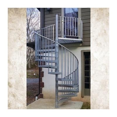 中国 Metal arc stairs outdoor steel structure staircase cast spiral stairs iron 販売のため