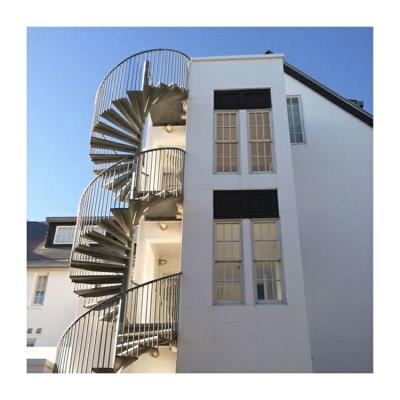 中国 Indoor steel beam stairs indoor cast iron staircase Model metal spiral stair railing 販売のため