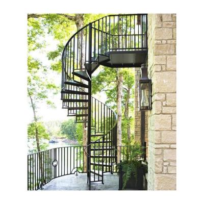 中国 Iron stairs handrails metal used staircase Metal Railing Steel Spiral Stairs 販売のため