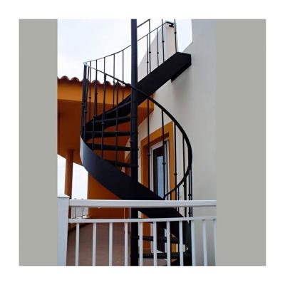 Cina Small metal outdoor stairs outdoor steel structure staircase exterior wrought iron spiral stairs in vendita