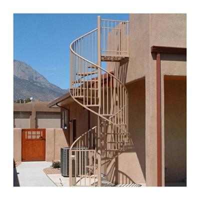 Cina Iron balcony railings designs used metal staircase white carbon steel spiral stairs in vendita