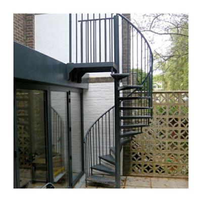 Cina Used metal stairs indoor stainless steel balustrade staircase Modern Cast Iron Spiral Stairs in vendita