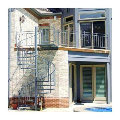 Cina Folding metal stairs foshan helical steel staircase indoor antique cast iron spiral stairs in vendita