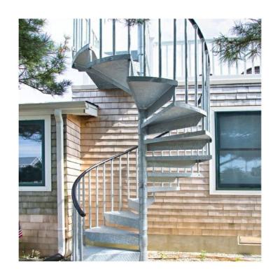 Cina Metal stair spindles steel house steel staircase vintage cast iron spiral stair in vendita
