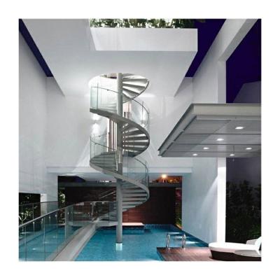Cina House used metal stairs steel curved staircase cast iron used metal spiral stairs in vendita