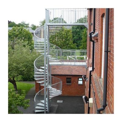 Cina Metal stair railing stainless steel curved staircase indoor wrought iron spiral stairs in vendita