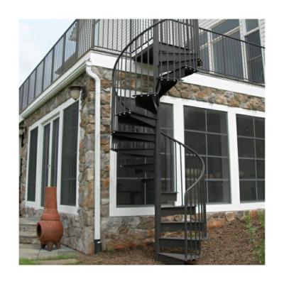 Cina China metal stairs modern steel staircase spiral wrought iron stair in vendita