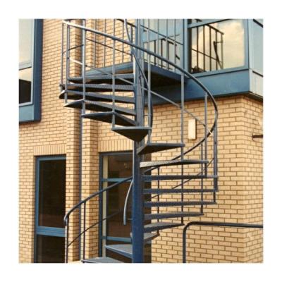Cina Tmetal stairs high quality steel staircase modern cast iron spiral stair parts in vendita