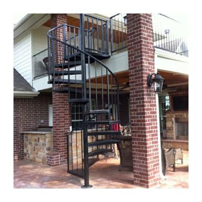 Cina Casting outdoor metal stairs indoor loft steel staircase outdoor iron spiral stairs in vendita