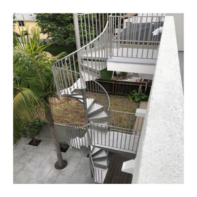 Cina Custom metal stairs hidden steel stringer staircase cast iron spiral in vendita