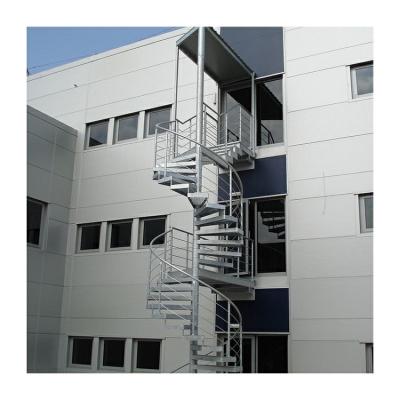 Cina Build metal stairs high quality steel staircase wrought iron spiral stair in vendita