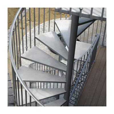 Cina Metal deck stairs villa steel staircase cast iron spiral stair in vendita