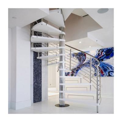 Cina Townhouse beautiful wooden box step stairs acacia spiral staircase in vendita