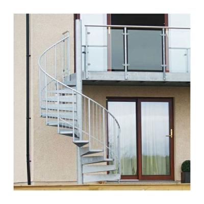 Cina Metal helical stair steel stair stringer gray iron cast iron spiral staircase in vendita
